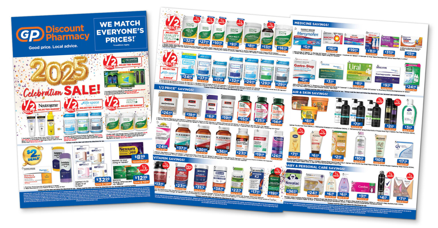 GP Discount Pharmacy – Good Price. Local Advice.